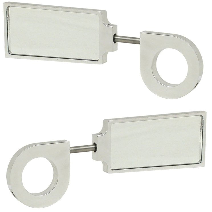 Billet Aluminum Side View Mirror. Clamp On 1-1/2" Tube | Moore Parts