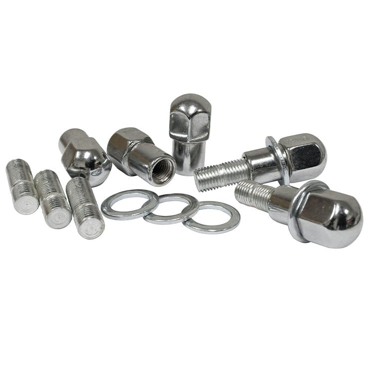 Empi 9510 Chrome Nut Stud Washer Kit, M12-1.5, F/Mag Whl | Moore Parts