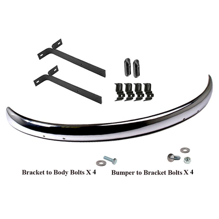 Vw Bug 1955-67 Rear Cal Bumper Kit With All Brackets | Moore Parts