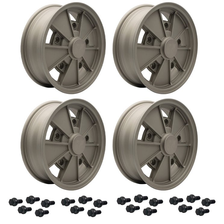 Vw Bug 5 Lug Bronze GTV 2 Empi BRM Wheel Package | Moore Parts