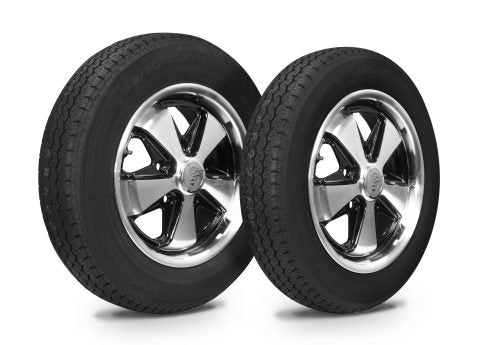 VW Bug Wheel & Tire Package, Yokohama Tires & Empi 5 Lug Staggered, Al ...