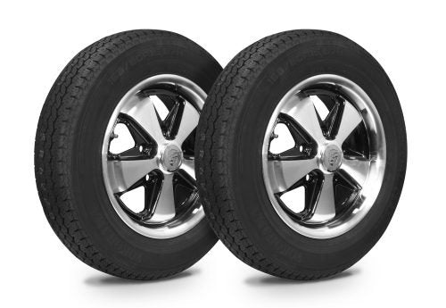 VW Bug Wheel & Tire Package, Yokohama Tires & EMPI 5 Lug w/ Alloy Blac ...