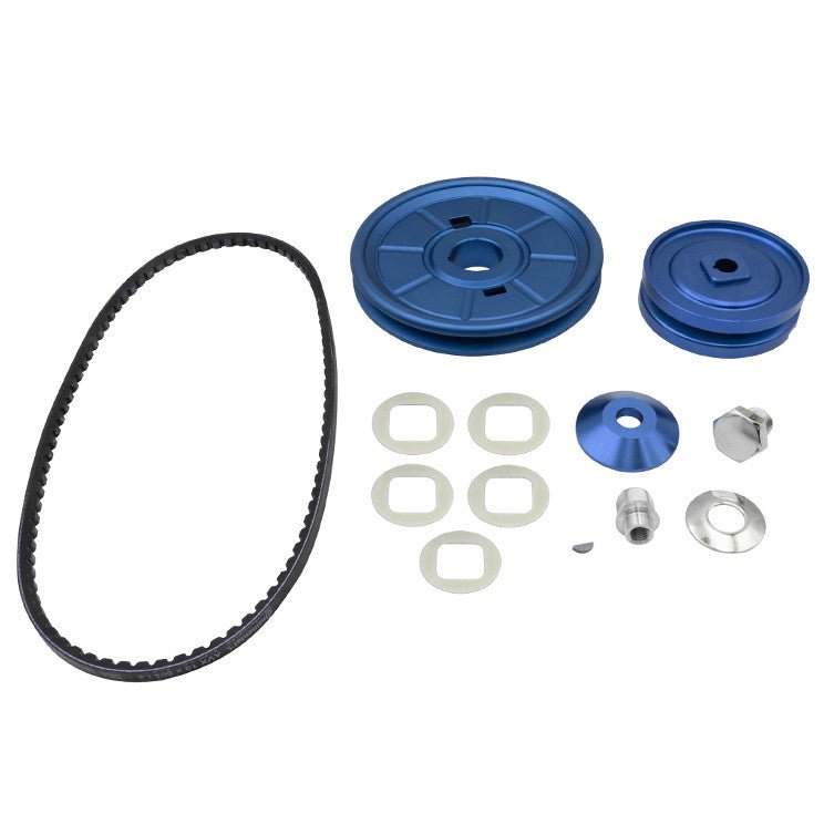 Vw Bug Crankshaft Pulley Kit, Blue Anodized | Moore Parts