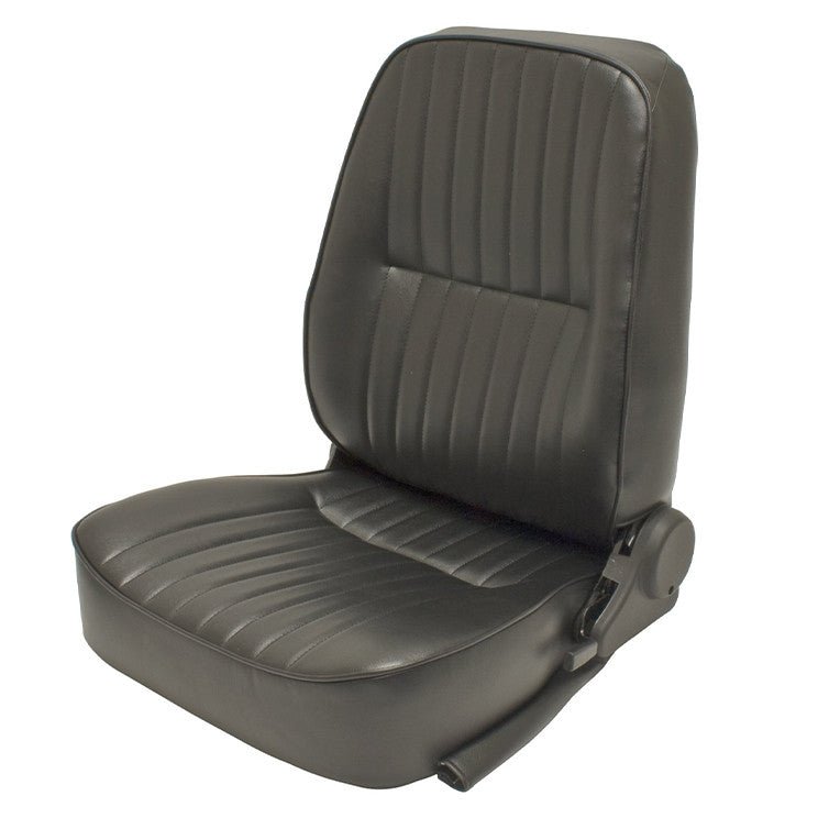 Black Vinyl Reclining Low Back Bucket Seat | Moore Parts