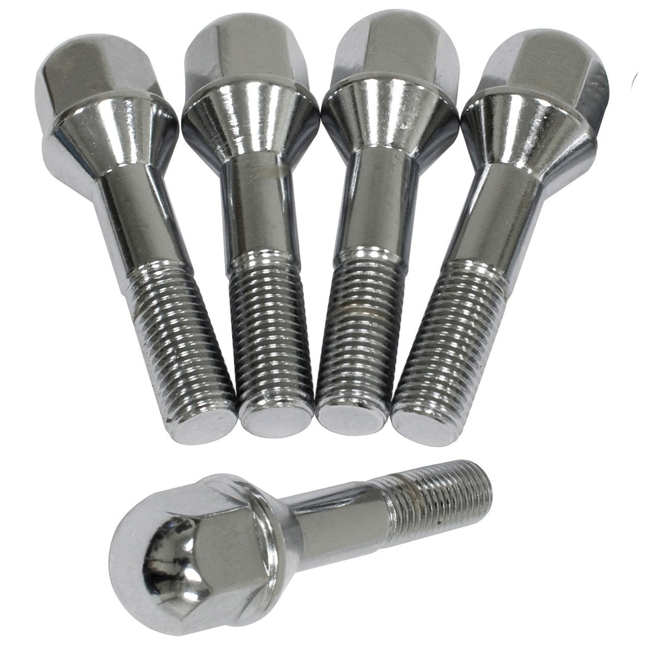 Empi 70-2875 Extra Long Lug Bolt 60 Degree Taper 12mm X 1.5 Thread, 5 ...