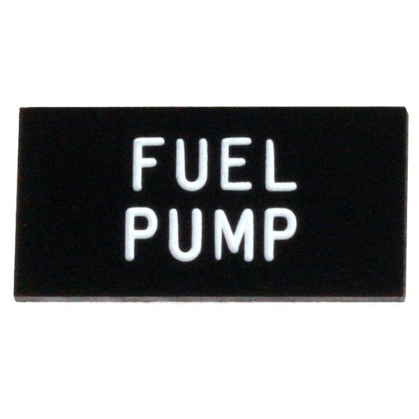 "FUEL PUMP" Identification Dash Tag | Moore Parts